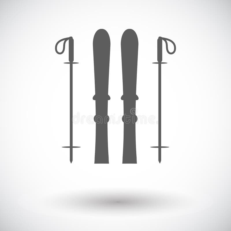 Ski icon stock vector. Illustration of blizzard, sports - 94286753