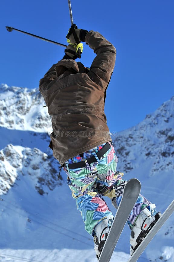 Ski jump stock photo. Image of goggles, batons, jumping - 12529998