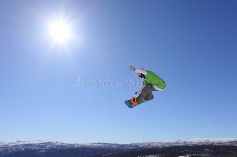 Ski jump stock image. Image of board, jacket, mountain - 20812769