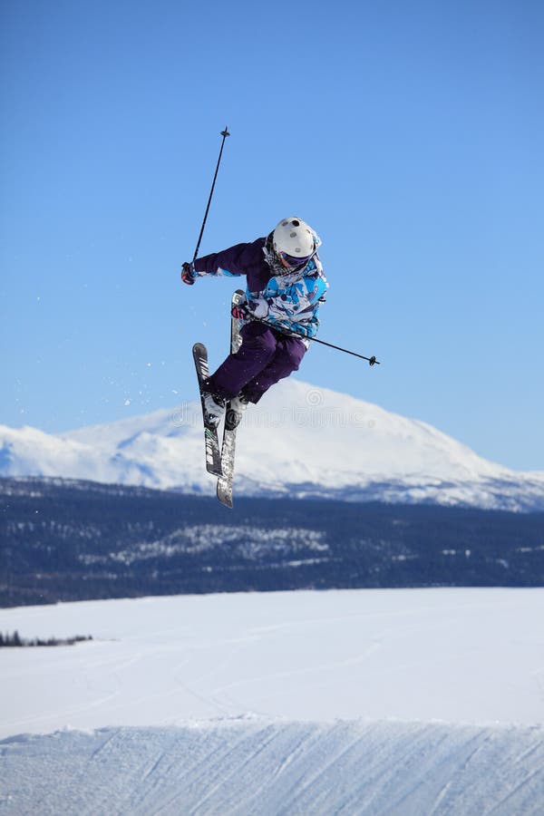 Ski jump stock image. Image of falling, snow, lifestyle - 20812791