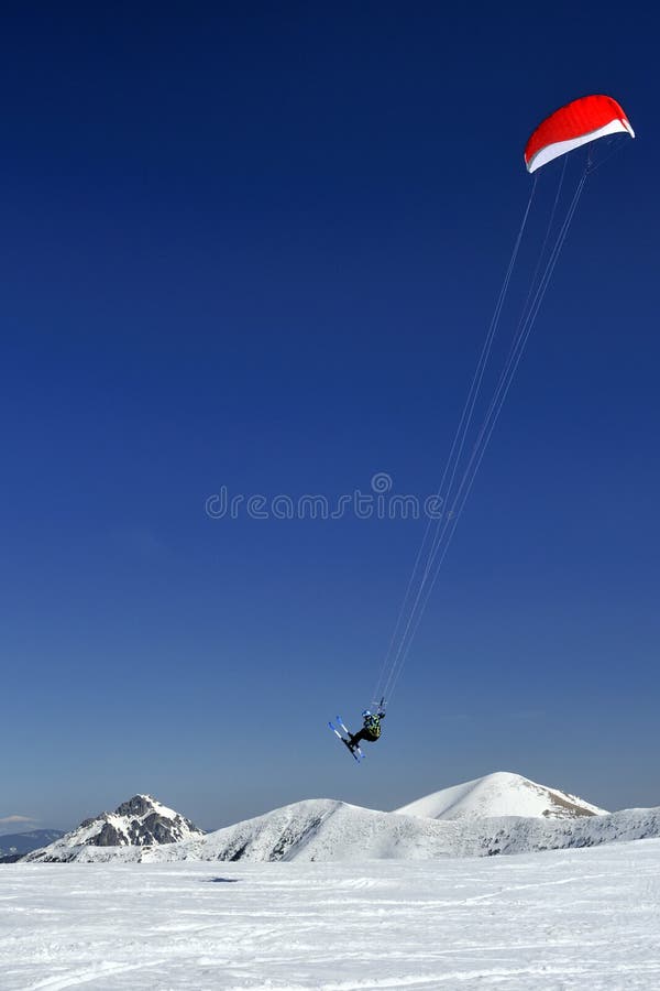 Ski Kiting stock photo. Image of slovakia, mountains - 24011112
