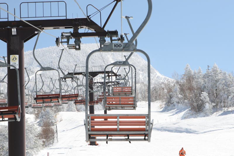 Ski lift stock photo. Image of cable, lift, december - 19423750