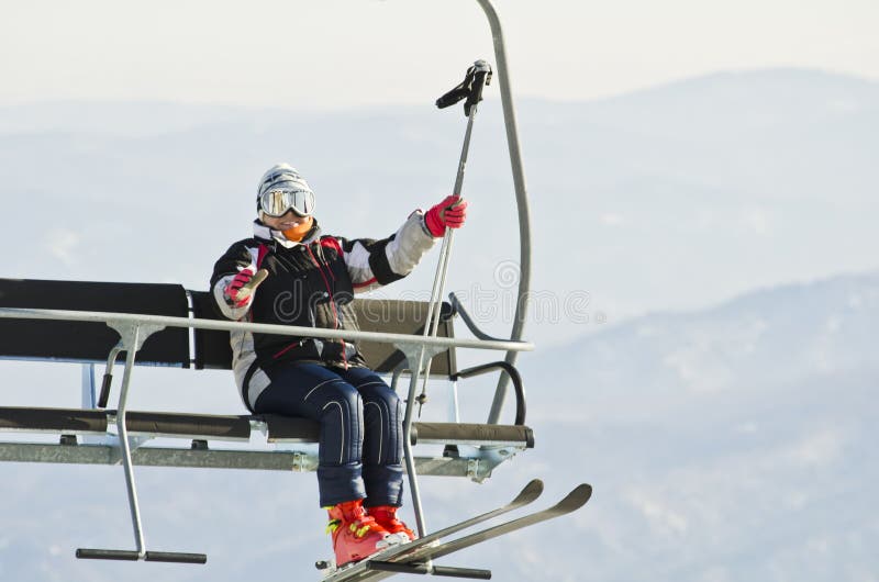 Ski lift stock photo. Image of slope, snow, clear, cold - 23916232