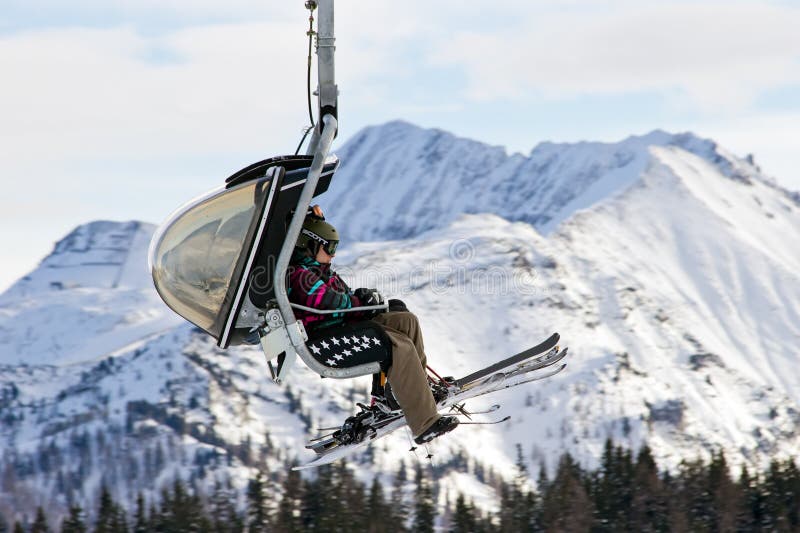 Ski lift editorial stock photo. Image of cold, active - 28503193