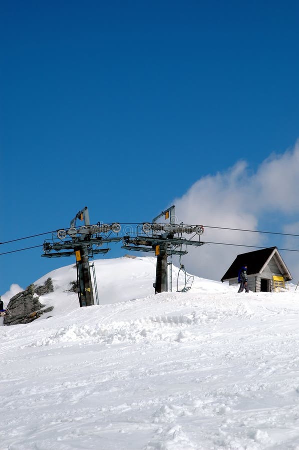 Ski lift stock photo. Image of icebridge, holiday, mountain - 988018