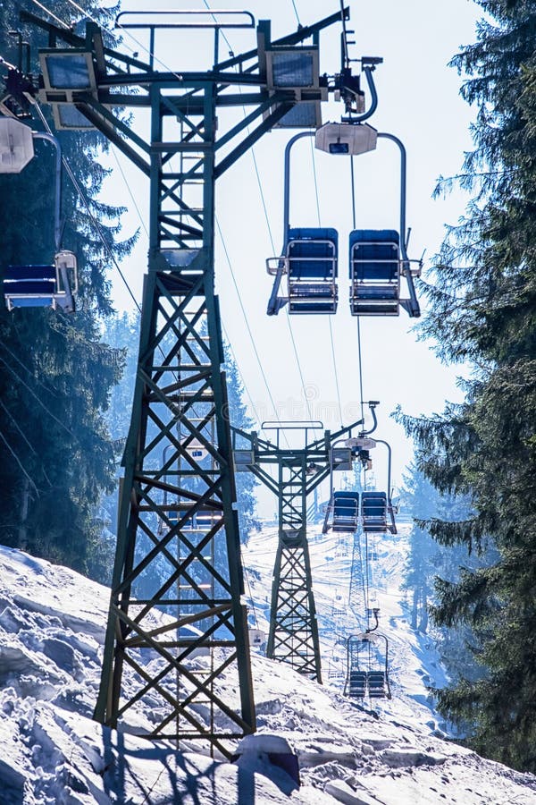 Ski lift chair stock photo. Image of high, chairlift - 71311854