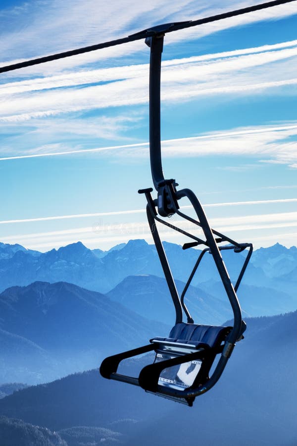 Ski lift chairs stock photo. Image of nature, hill, cablecar - 69505628