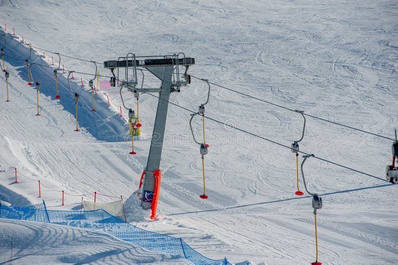 Ski Lift stock photo. Image of school, ascent, empty - 263631874