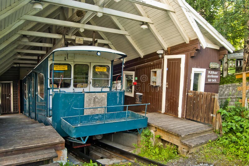 Ski Lift or Tram in Storage in are Sweden Stock Image - Image of ...