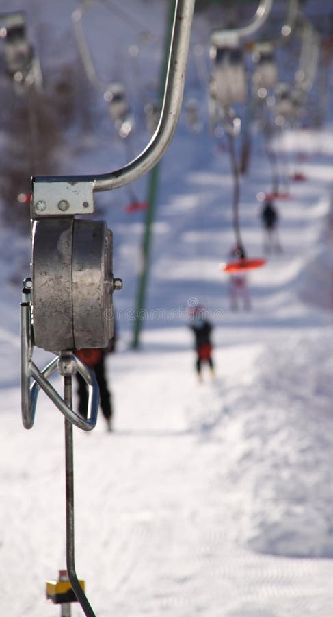 Ski lift - Two stock photo. Image of activity, tourism - 7444034