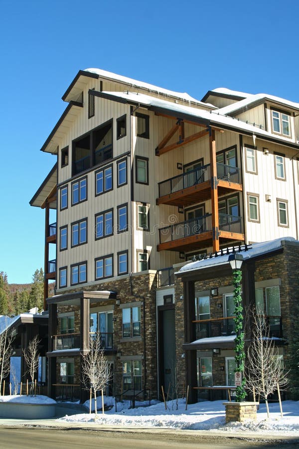 Ski Lodge stock image. Image of building, lodging, seasonal - 7847775