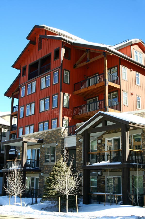 Ski Lodge stock photo. Image of windows, trip, hotel, decoration - 7852548