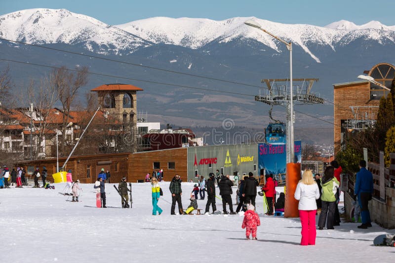 Ski Resort Bansko, Bulgaria, Cable Car, Ski Road Editorial Image ... Ski Resort Bansko, Bulgaria, Cable Car, Ski Road Editorial Image ...