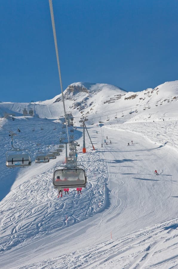 Ski Resort of Kaprun, Austria Stock Photo - Image of glacier, rock ...