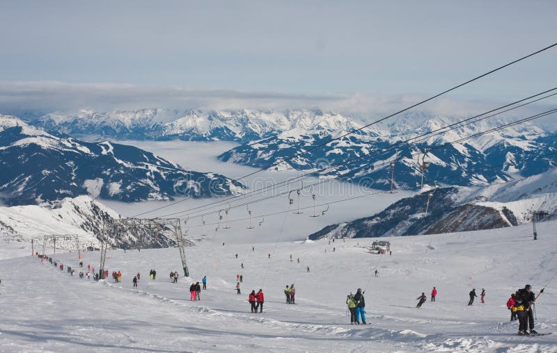 Ski Resort of Kaprun, Austria Editorial Photography - Image of high ...