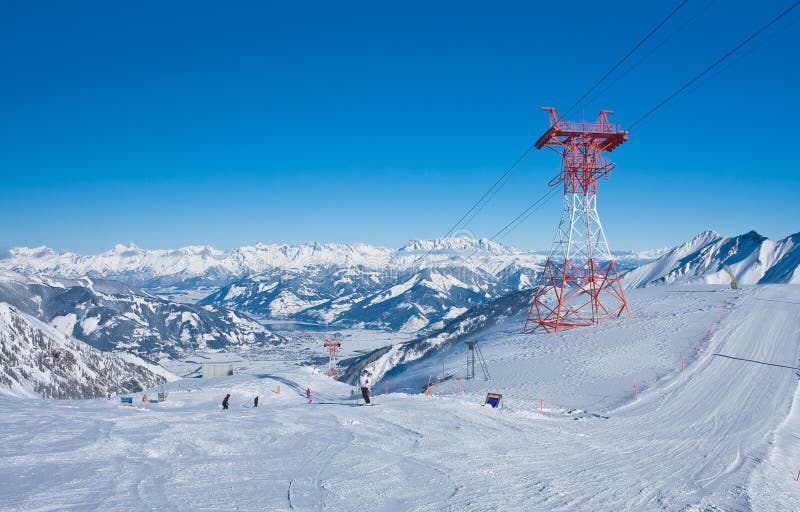 Ski Resort of Kaprun, Austria Stock Photo - Image of fast, form: 34461972
