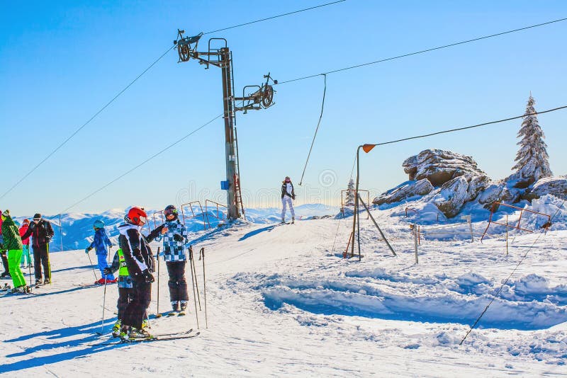 Ski Resort Kopaonik, Serbia, Slope, People Skiing Editorial Stock Image ... Ski Resort Kopaonik, Serbia, Slope, People Skiing Editorial Stock Image ...