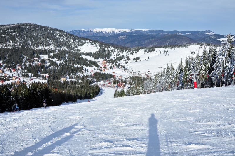 Ski Resort in the Mountains Editorial Photography - Image of nature ...