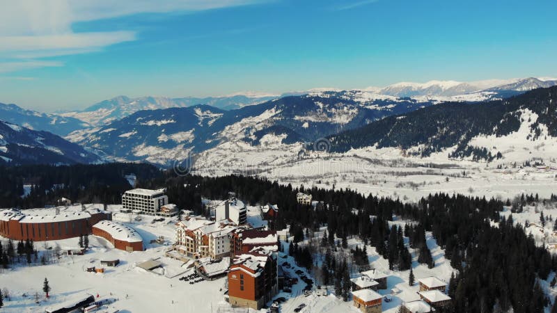 Ski Resort in the Mountains. Ski Resort Goderdzi in Georgia. Stock ...