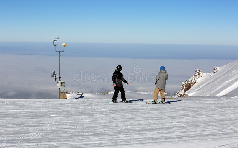 Ski Resort in the Mountains. Editorial Stock Photo - Image of city ...