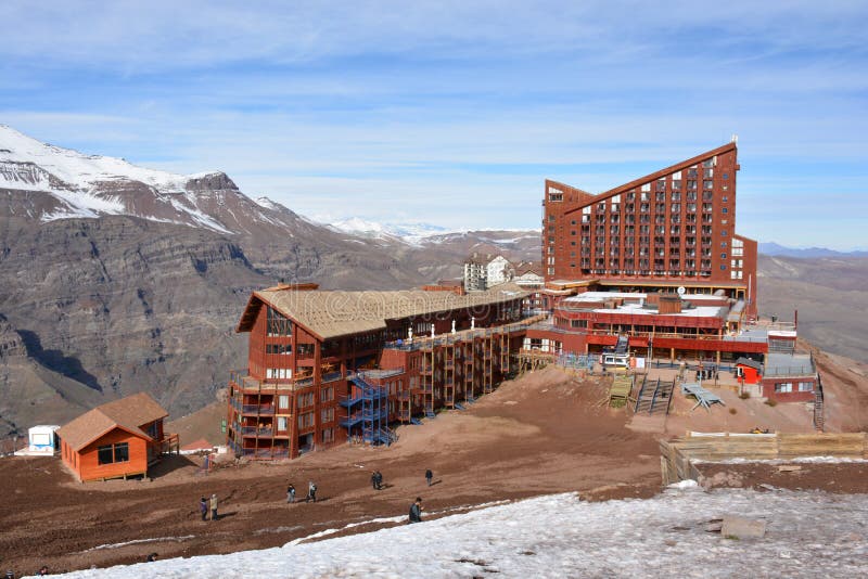 Ski Resort in Santiago Chile Stock Image - Image of hills, skies: 72498109