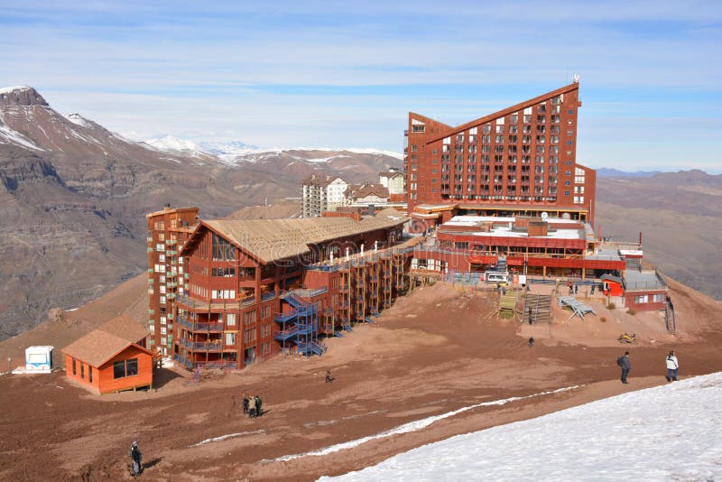 Ski Resort in Santiago Chile Editorial Stock Image - Image of panorama ...