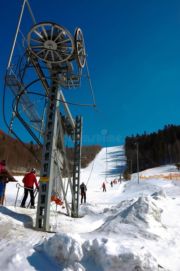 Ski Resort in Slovakia editorial stock image. Image of lift - 106579179