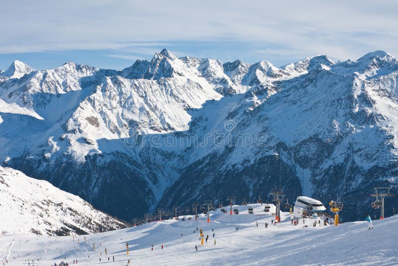Ski resort Solden. Austria stock photo. Image of peace - 20012906