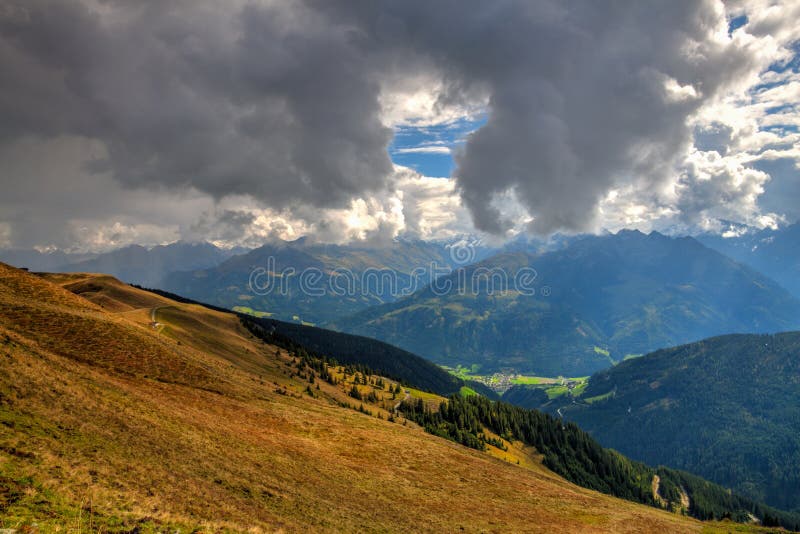 Ski Resort in Tyrolean Alps in Autumn, Austria Stock Photo - Image of ...