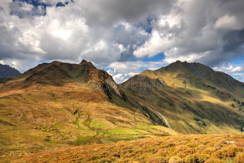 Ski Resort in Tyrolean Alps in Autumn, Austria Stock Image - Image of ...