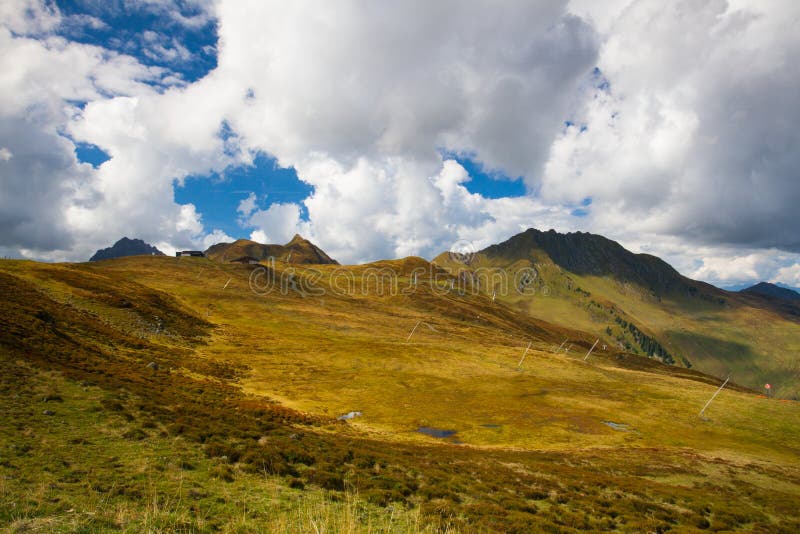 Ski Resort in Tyrolean Alps in Autumn, Austria Stock Photo - Image of ...