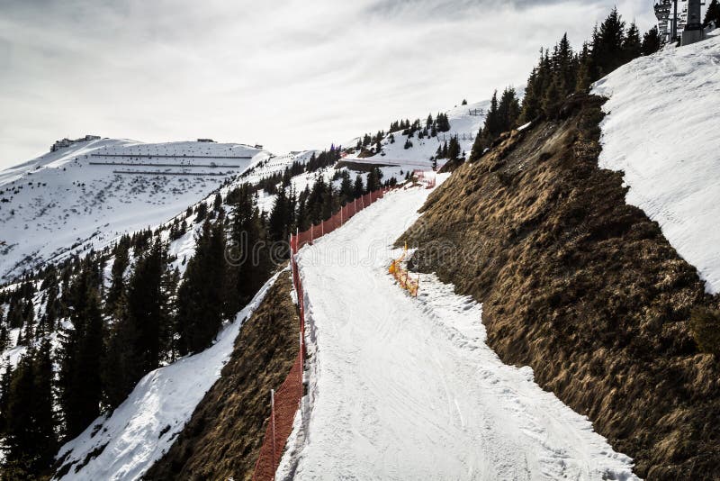Ski road in Alps stock photo. Image of luxury, alpine - 49009844