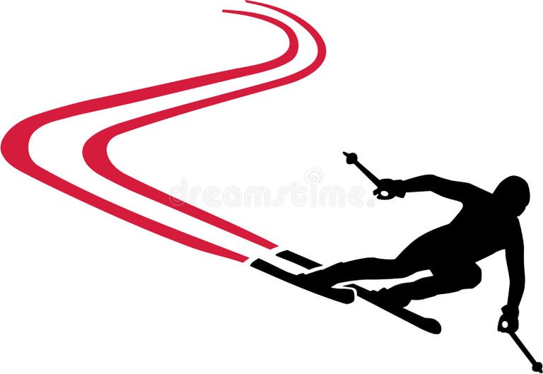 Alpine Ski Track Stock Illustrations – 939 Alpine Ski Track Stock ...