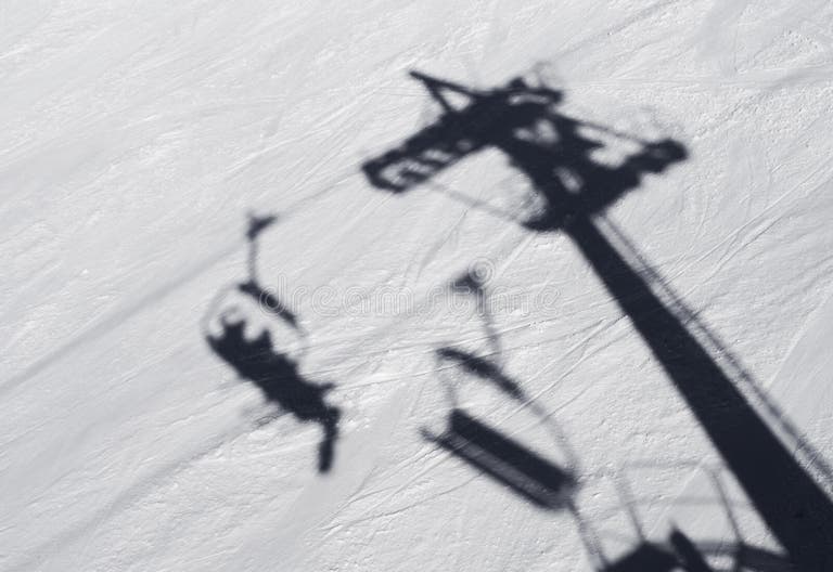 Ski shadow stock photo. Image of active, cool, bench - 63219612