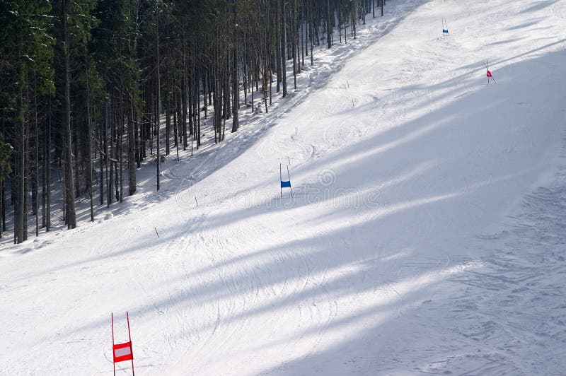 Ski slope stock photo. Image of track, boundary, extreme - 10848148