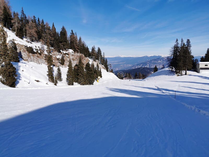 Paganella stock photo. Image of mountain, sport, skiing - 18922944