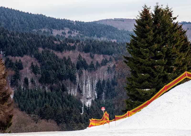 Ski Slope stock image. Image of leisure, powder, slope - 51598497