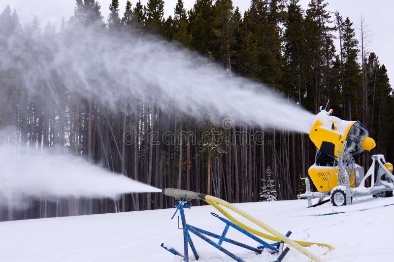 Ski slope snow machine stock photo. Image of tourism - 28289594