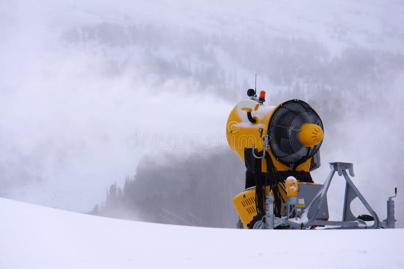 Ski slope snow machine stock image. Image of freestyle - 28289605