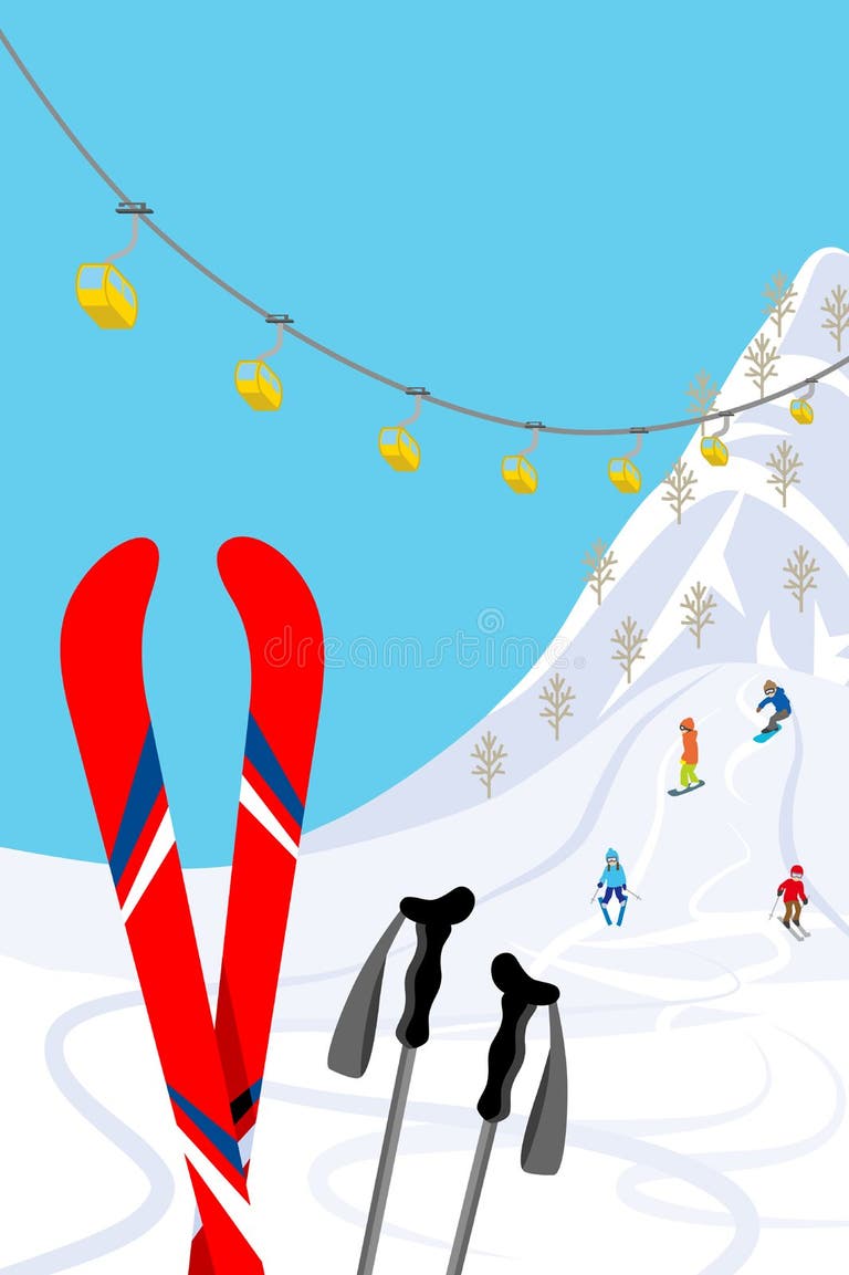 Ski Slope Stock Illustrations – 8,163 Ski Slope Stock Illustrations ...
