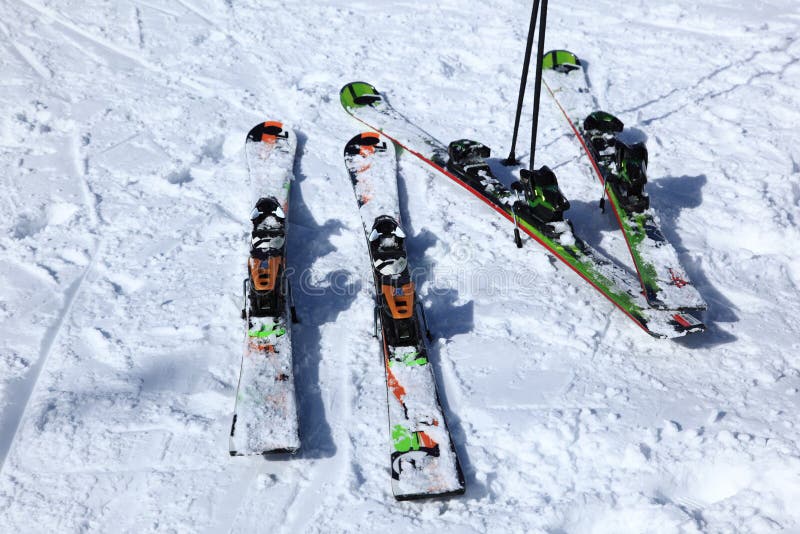 Ski on snow stock image. Image of beauty, mountain, coast - 13079415