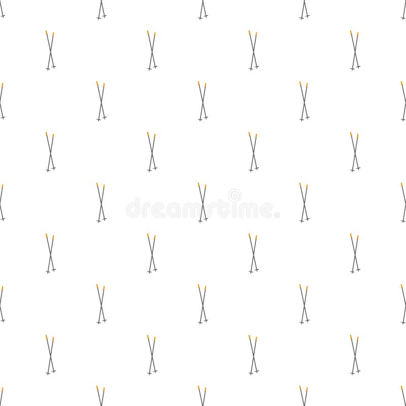 Ski Sticks Pattern Seamless Vector Stock Vector - Illustration of ...