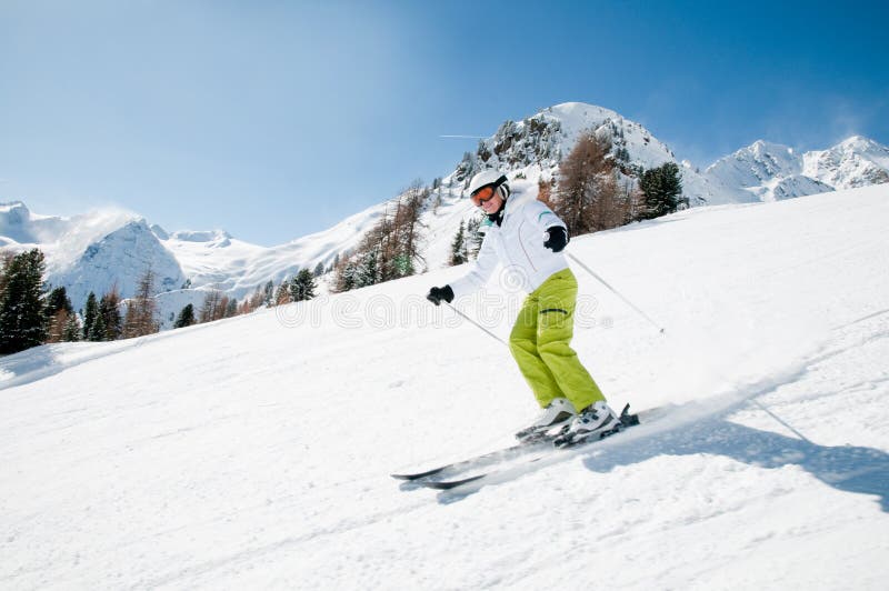 Ski, sun and fun stock image. Image of helmet, trentino - 15896353