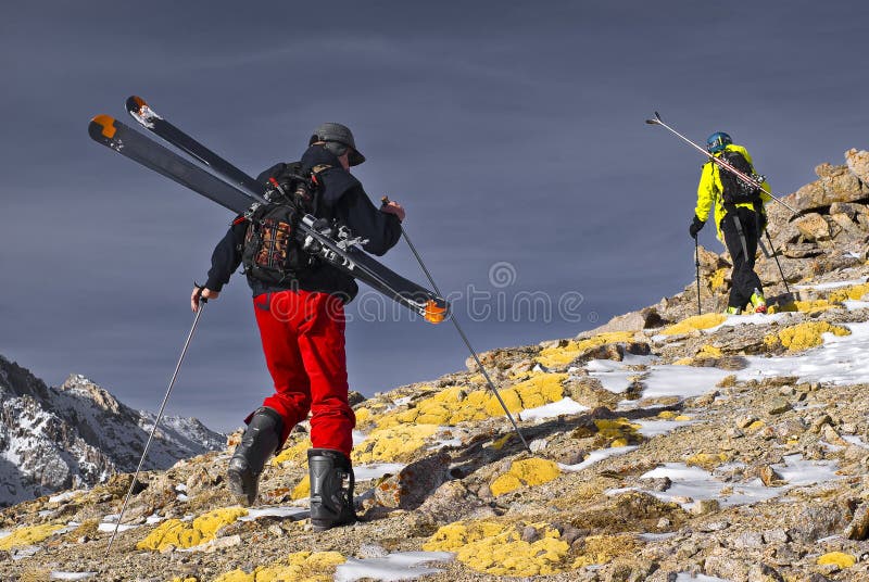 Ski tour stock image. Image of extreme, people, mountaineer - 18295623