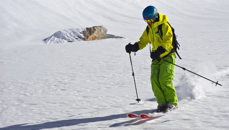 Ski tour stock image. Image of sunny, skiing, freetime - 18844355