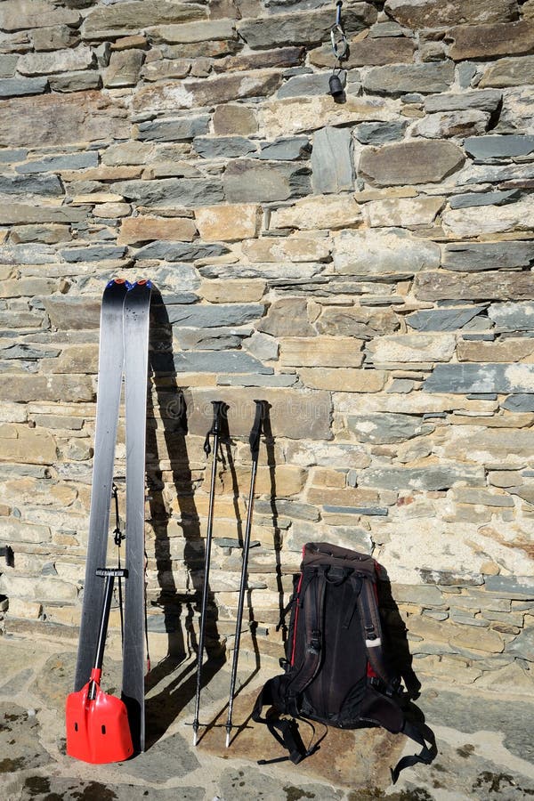 Ski touring tools stock photo. Image of group, country - 29230440