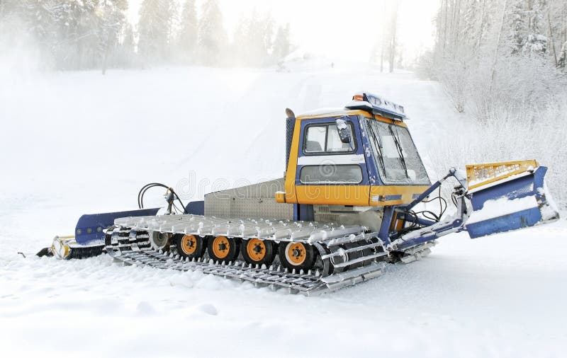 Ski trace. stock image. Image of pure, december, nature - 37412961