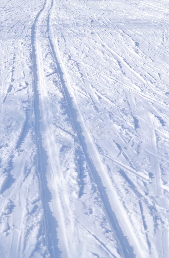 Ski Track. Texture, Background. Stock Photo - Image of compacted, trail ...