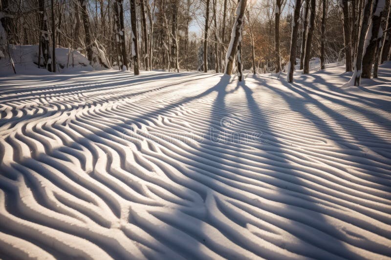 Ski Trail Patterns - Generative AI Stock Illustration - Illustration of ...