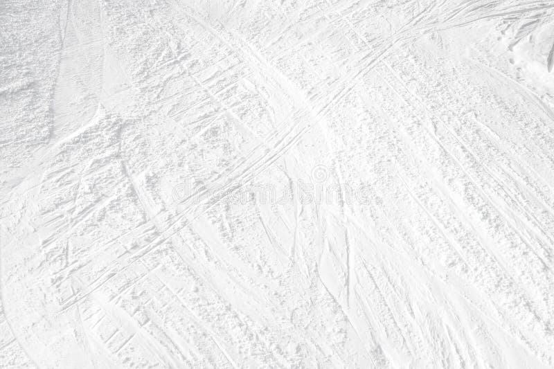 Ski White Tracks stock photo. Image of background, full - 338025862